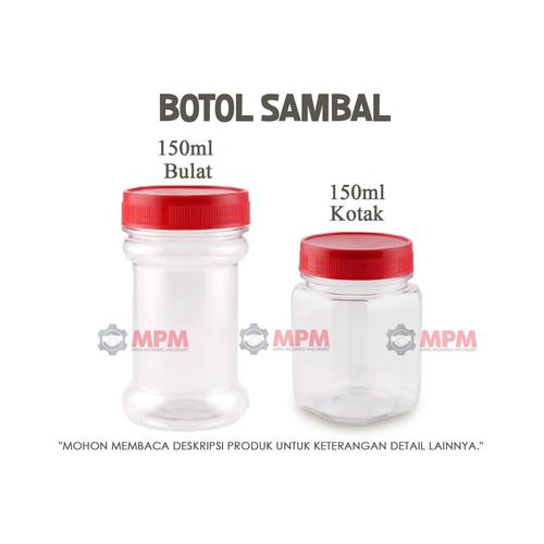 Jual Botol Sambal Toples Plastik Sambel Bumbu 150 ml 200ml 150ml Kotak ...