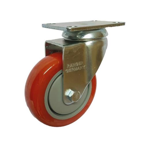 Jual Roda Caster / Troli / Trolley PU Merah 5 Inch Hidup Ranger Germany ...