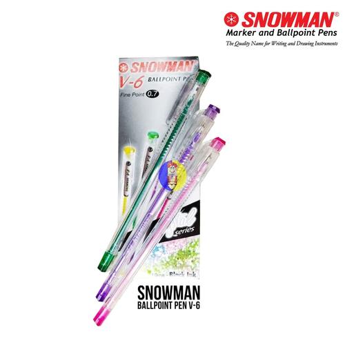Promo Pena Snowman V-6 Ballpoint Pen - Kota Denpasar - Bali Stationery ...