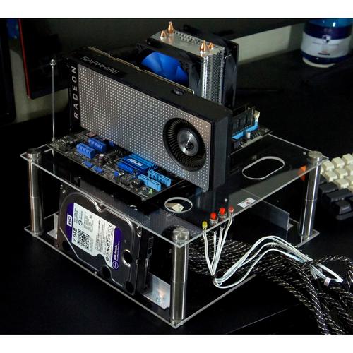 Jual Custom Casing CPU Acrylic mATX PC Komputer Akrilik Open Air ... Jual Custom Casing CPU Acrylic mATX PC Komputer Akrilik Open Air ...