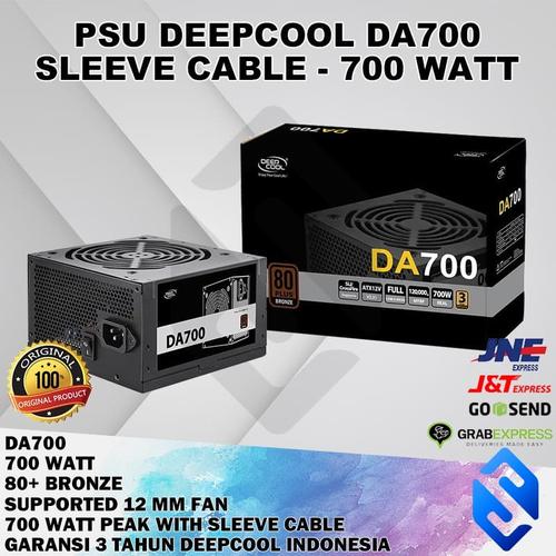 Jual POWER SUPPLY UNIT DEEPCOOL DA700 700 WATT 80+ BRONZE NON MODULAR ...