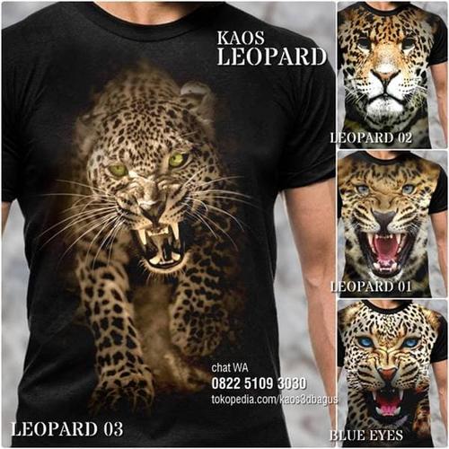 Jual KAOS MACAN TUTUL Baju Kaos HARIMAU LEOPARD Distro PREMIUM ANIMAL ...