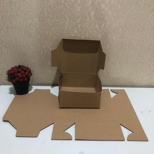 Jual Kotak kraft 16x12x7.5 laminasi Karton Coklat Box Gift Dus Korean ...