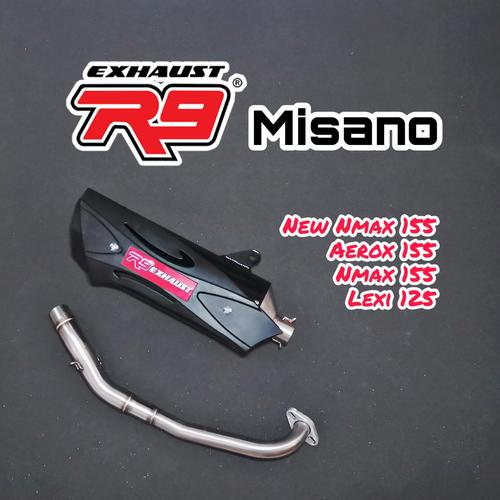 Jual Knalpot R9 Misano Nmax Aerox Lexi PCX Vario -bkn windshield rem ...