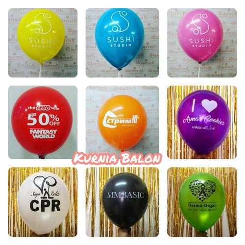 Jual Balon Sablon | Balon Printing12 Inchi | Bisa Custom Tulisan Dan ...