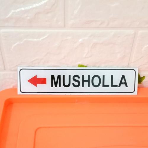 Jual SIGN AKRILIK K3 RAMBU SAFETY MUSHOLLA ARAH KIRI UKURAN 5X20CM ...