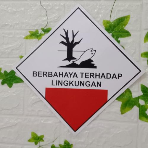 Jual SIGN PLAT K3 RAMBU SAFETY BERBAHAYA TERHADAP LINGKUNGAN 20X20CM ...