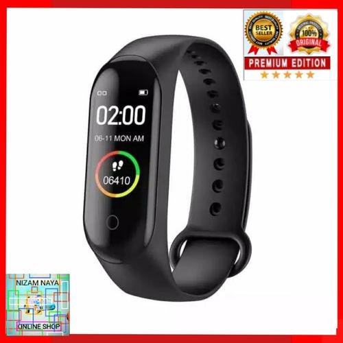 Jual Smartwatch m4 smart watch m4 smartband m4 jam tangan kesehatan ...