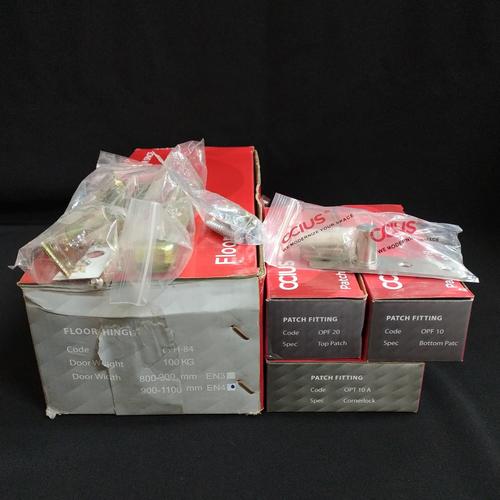 Jual floor hinge ocius OFH 84 EN 4 + patch fiting +opt 24 full set ...