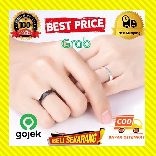 Promo CINCIN PRIA TITANIUM ADJUSTABLE POLOS HITAM SILVER SIMPLE PREMIUM ...