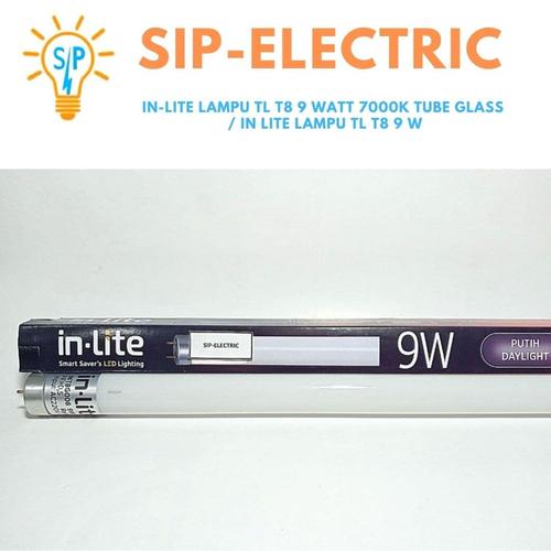 Jual INLITE LAMPU TL T8 9 WATT 7000K TUBE GLASS / IN LITE LAMPU TL T8 9 ...