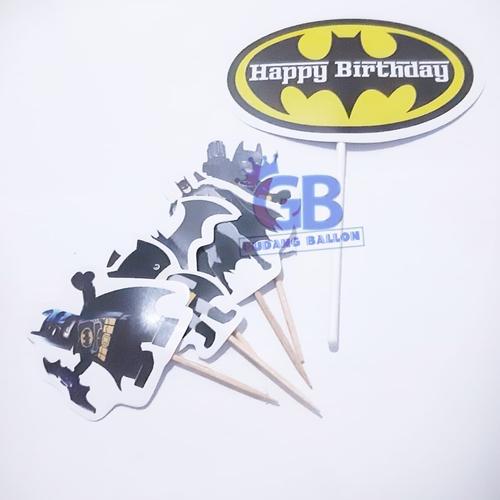 Jual Topper Cup Cake Batman / Topper Cake / Hiasan Kue / Topper ...