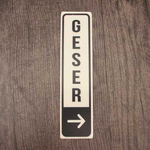 Jual Sign Board Geser | Sign Label Akrilik Printed - Jakarta Timur ...
