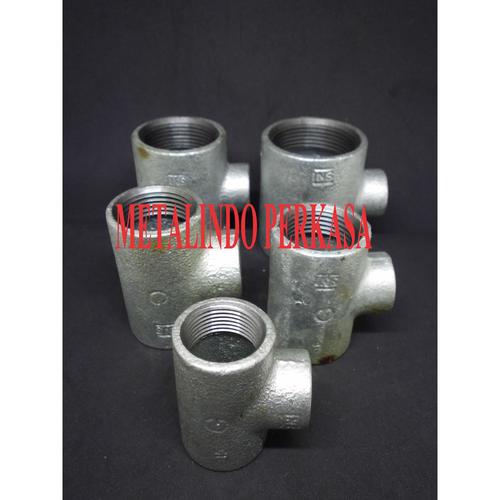 Jual 2" x 3/4" Inch Vlok Tee / V.Tee / Reducer Tee Besi Galvanis Drat ...