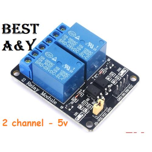 Jual Modul OPTOCOUPLER 10A 250VAC 10A 30VDC Arduino Relay 2 Channel 5V ...