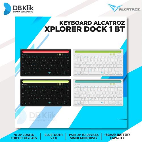Jual Keyboard Bluetooth Alcatroz Xplorer DOCK I - Black Red - Kota ...