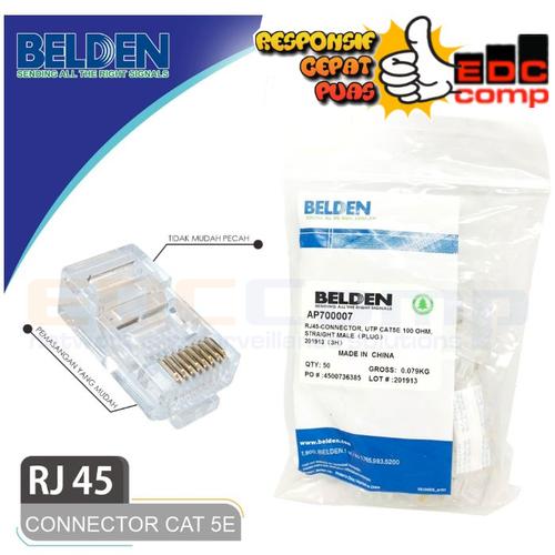 Jual Connector RJ45 UTP Cat 5e Belden Original 50 Pcs - Jakarta Pusat ...