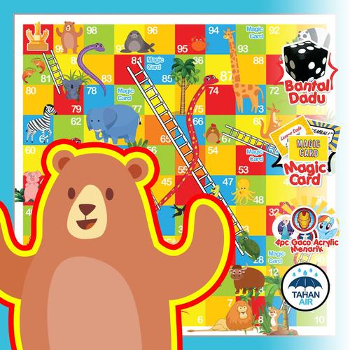 Jual ULAR TANGGA JUMBO 2 x 2 METER - ANIMAL ZOO | GIANT SNAKE & LADDER ...