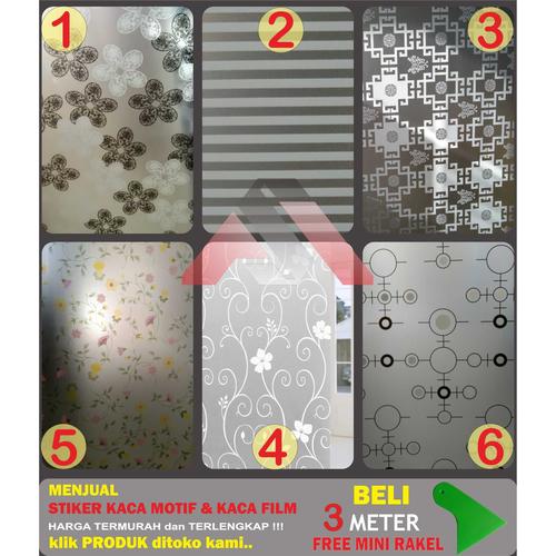 Jual STICKER KACA / STIKER KACA JENDELA RUMAH STIKER KACA MOTIF 101 - 1 ...