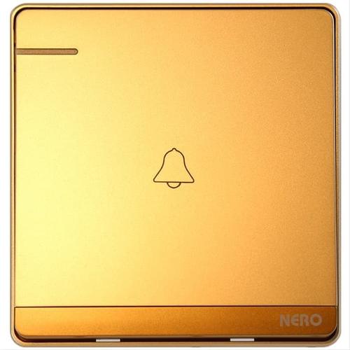 Jual NERO Saklar Bell DECORA Gold Tanam Pencetan Bel Warna Emas Modern ...