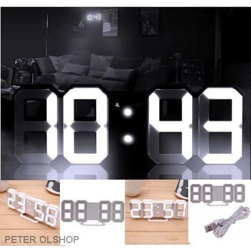 Jual Jam Meja Digital Minimalis / Jam Dinding LED / Jam Digital Clock ...