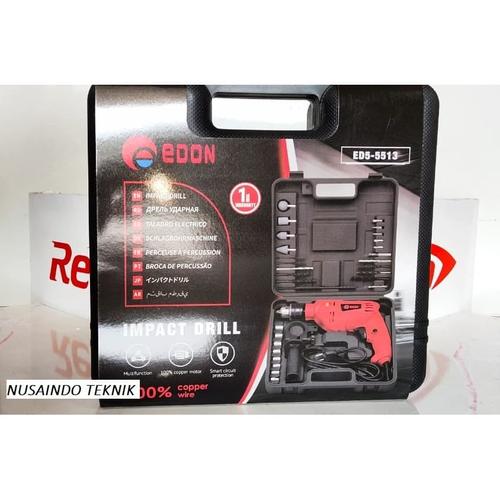 Jual Edon ED5-5513 500W BOR LISTRIK 13mm IMPACT DRILL KAYU BETON TEMBOK ...