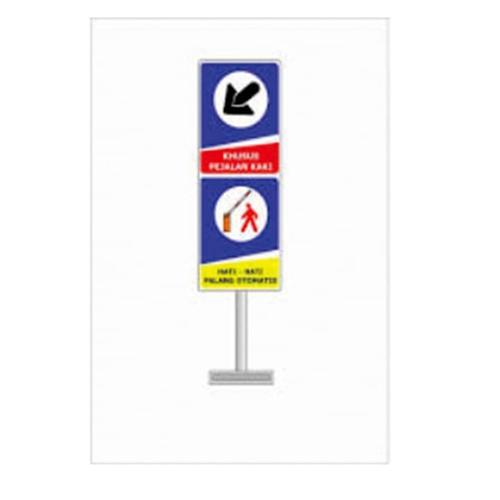 Jual rambu tanda sign palang pejalan kaki pintu otomatis gate - Kota ...