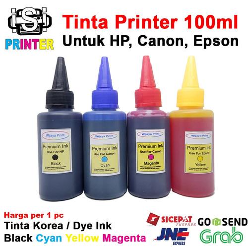 Jual Tinta Printer - Botol 100ML Refill Isi Ulang untuk HP, Canon ...