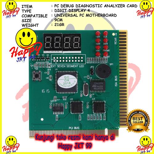 Jual PC DEBUG DIAGNOSTIC ANALYZER PCI CARD 4 DIGIT - Jakarta Barat ...