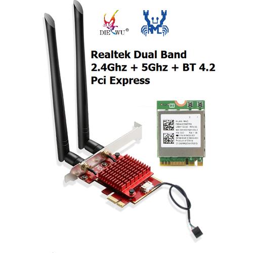 Jual Realtek WiFi 5 Desktop Dual Band AC Wireless BT 4.2 PCI Express ...