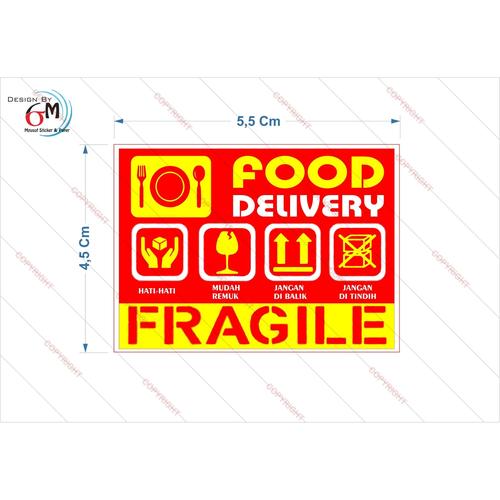 Jual Stiker Label Food Delivery - FRAGILE - Kota Depok - Depok Sticker ...