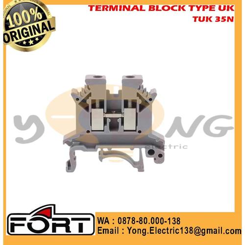Jual Terminal Block UK Abu Abu FORT / TUK 35N / 35mm M4 / Terminal ...