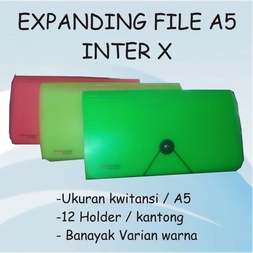 Jual espanding file inter x a5/ kwitansi tempat arsip nota, cek dan ...