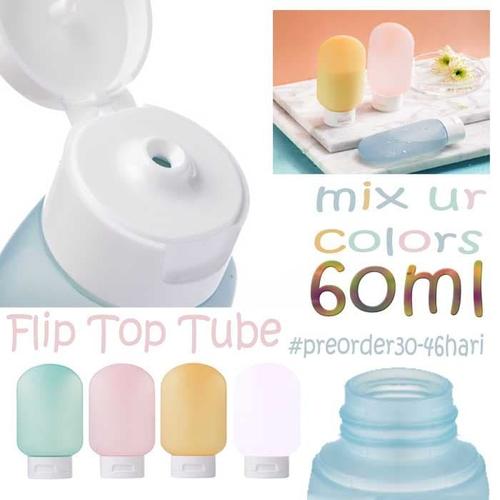 Jual Botol Flip Top 60ml FlipTop Botol Kosmetik Tube Plastik PE PP 60 ...