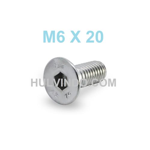 Jual VERSING L / FLAT HEAD COUNTERSUNK SOCKET CAP SCREW STAINLESS M6 X ...