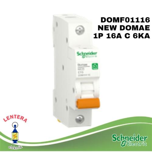 Jual SCHNEIDER NEW DOMAE MCB 1P 16A C 6KA DOMF01116 - Kota Bandung - LENTERA ELEKTRIK | Tokopedia