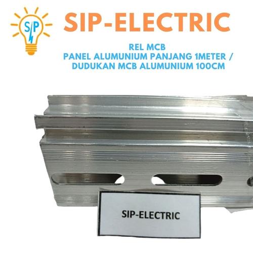 Jual REL MCB PANEL ALUMUNIUM PANJANG 1METER / DUDUKAN MCB ALUMUNIUM ...