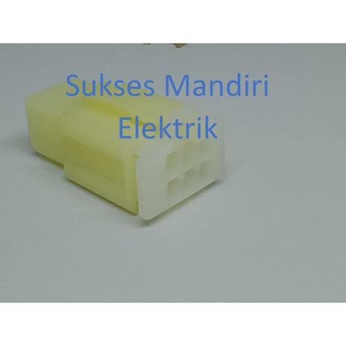 Jual Socket 6 Pin Kecil+Skun / Soket Motor / Konektor Motor/Connector ...