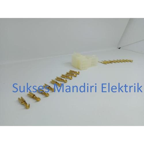 Jual Socket 9 Pin Kecil+Skun / Soket Motor / Konektor Motor/Connector ...
