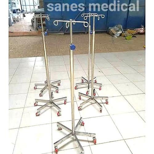 Jual Tiang Infus Stainless Steel Portable Kaki 5 SSM Beroda Standar ...