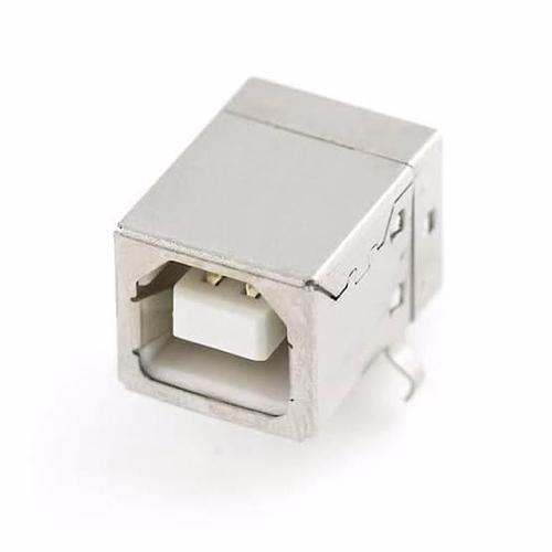 Jual USB type B L tipe tekuk soket Female Soket Printer 4p Type for ...