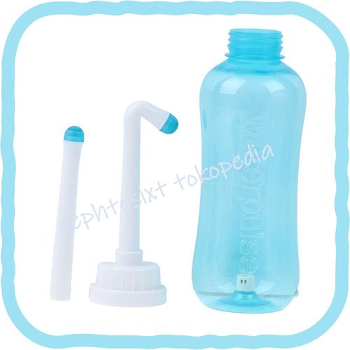 Jual Portable Bidet / Semprotan Cebok / Botol Cebokan Biru - pouch ...