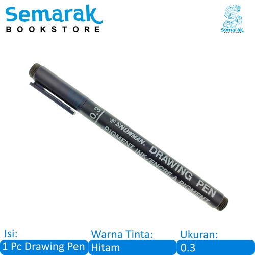 Jual Snowman Drawing Pen 700 0.3 - Hitam - Kab. Bogor - Semarak ...