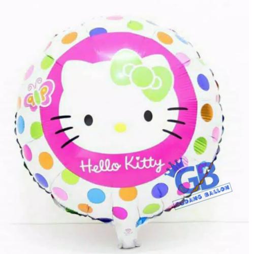 Jual Balon Hello Kitty / Balon Foil Bulat/ Balon Happy Birthday / Balon ...