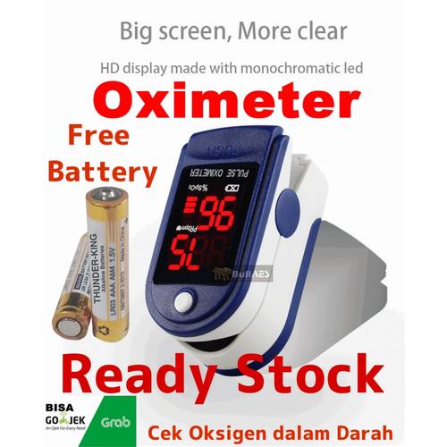 Jual OXIMETER Sp02 HEART RATE I Fingertip pulse oxymeter - LAYAR MERAH ...