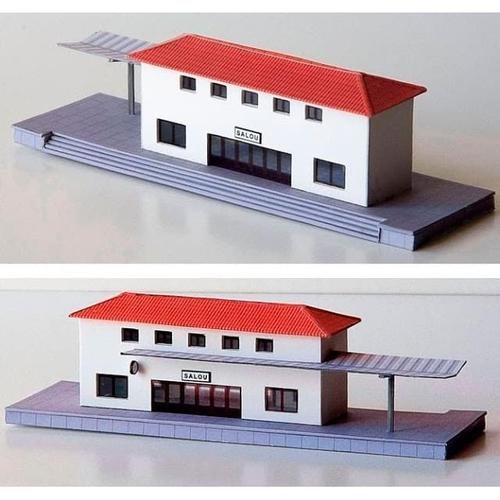 Jual DIY Papercraft Diorama Stasiun Kereta Salou Skala 1-160 - Kota ...