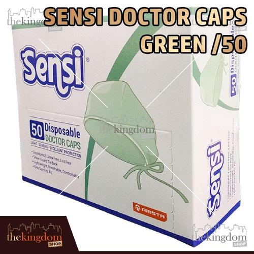 Jual Sensi Doctor Caps /50 Green Penutup Kepala Dokter Cap Steril ...