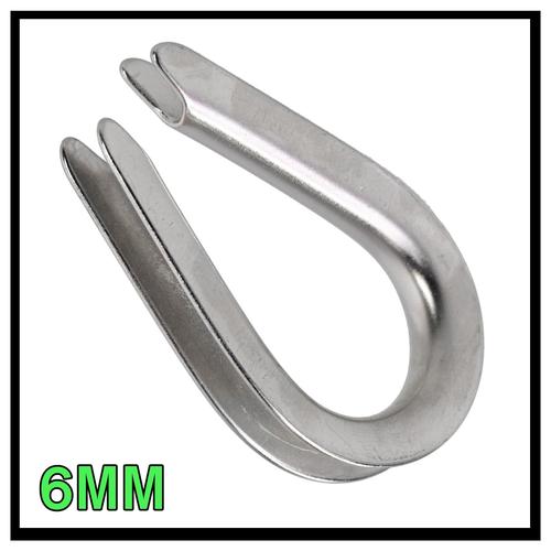 Jual Wire Rope Thimble SS304 6mm Lekukan Tali Sling SS304 Thimble Rope ...
