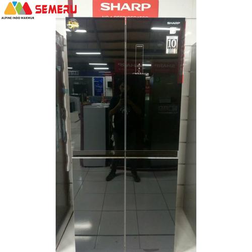 Jual SHARP KULKAS SIDE BY SIDE 4 PINTU SJ-IF51 BLACK/GOLD - Kota ...