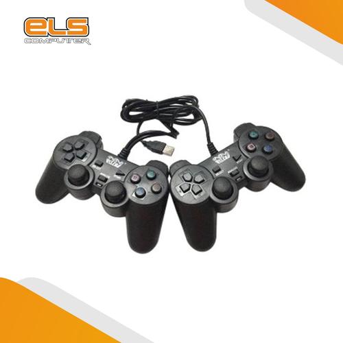 Jual Stik PS/PC Joystick PC Gamepad/Game Pad Double black - Kota ...